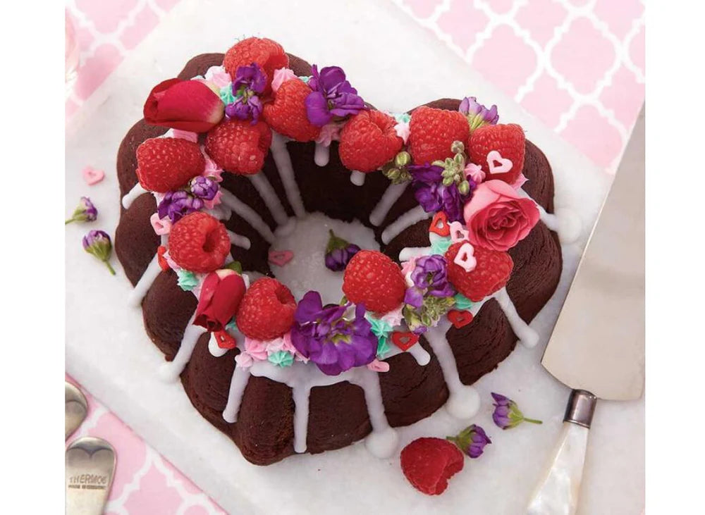 Wilton Fluted Heart Shaped Pan 8" - Cake Warehouse NZ