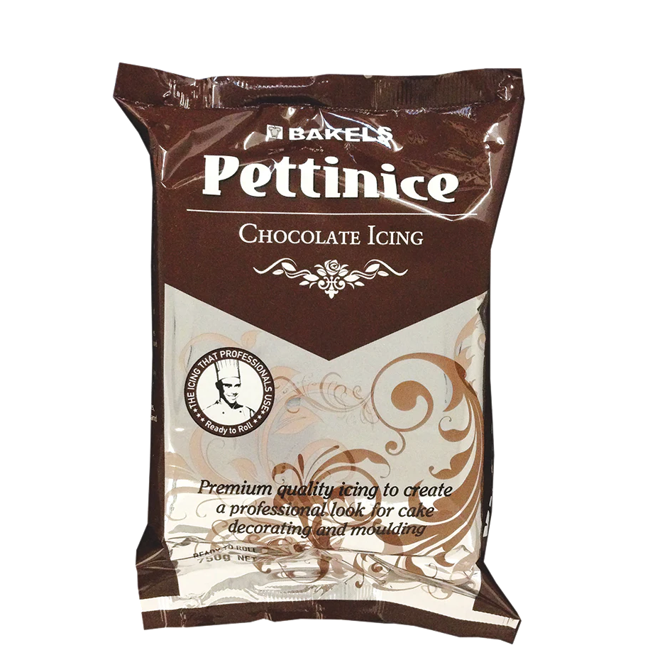 Bakels Pettinice Fondant 750g - Chocolate - Cake Warehouse NZ