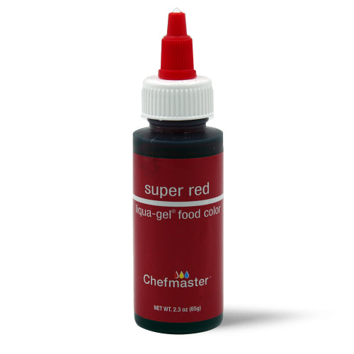 Chefmaster Gel Colour - Super Red (65g bottle) - Cake Warehouse NZ