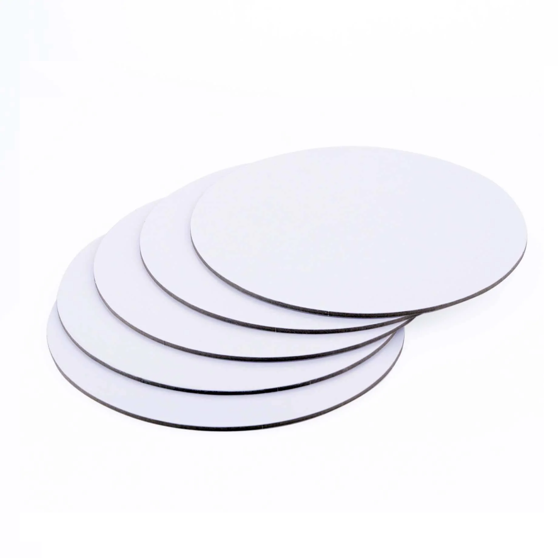 10" Round Cake Board - White - Pack of 5 - Cake Warehouse